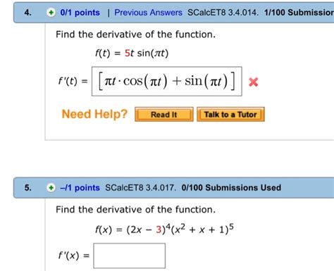 solved 4 0 1 points previous answers scalcet8 3 4 014