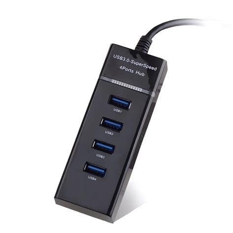 Usb Hub ความเร็วสูง 4 พอร์ตฮับ Usb 3 0 Usb Adapter สำหรับ Pc แล็ปท็อปอุปกรณ์เสริมคอมพิวเตอร์