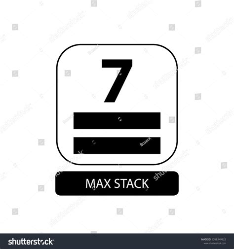 Max Stack Sign Flat Packaging Symbol Stock Vector Royalty Free 1398349922 Shutterstock