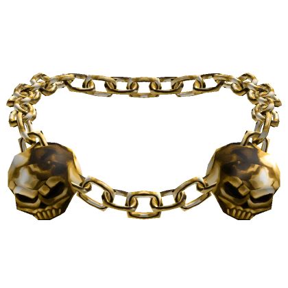 Gold Chain Of Skulls From The Badass Hellspawn Roblox