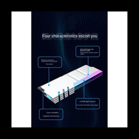Computer DDR4 DDR5 5V ARGB Sync Memory Radiator PC RGB Colorful RAM Heatsink Cooler Cooling Shim