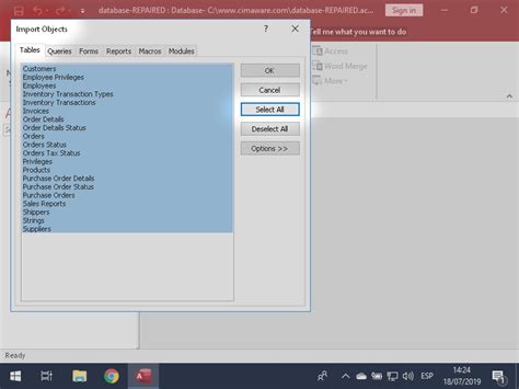 How To Repair A Microsoft Access Database By Using “import” Accdb