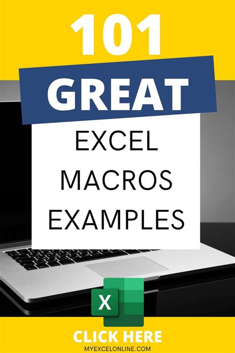 101 Excel Macros Examples Myexcelonline Excel Macros Excel
