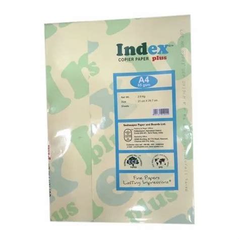 White Index A Size Copier Paper For Office Packaging Type Box At