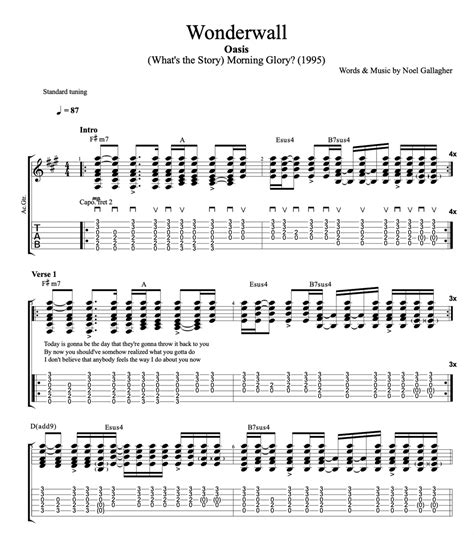 Acordes De Guitarra Oasis Acordes De Guitarra Oasis