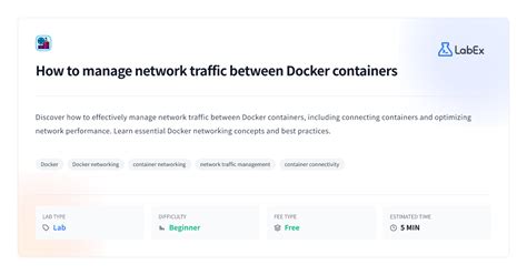 how to manage network traffic between docker containers labex