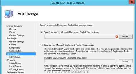 Sccm 2012 Mdt Task Sequece Question Configuration Manager 2012