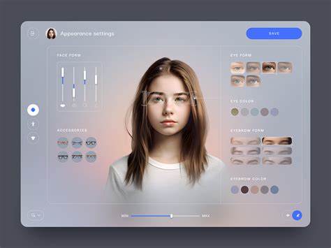 Uiux For An Ai Avatar Editor Aiam By Halo Uiux For Halo Lab On Dribbble