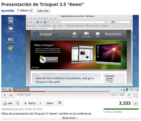 play videos without using flash trisquel gnu linux run free