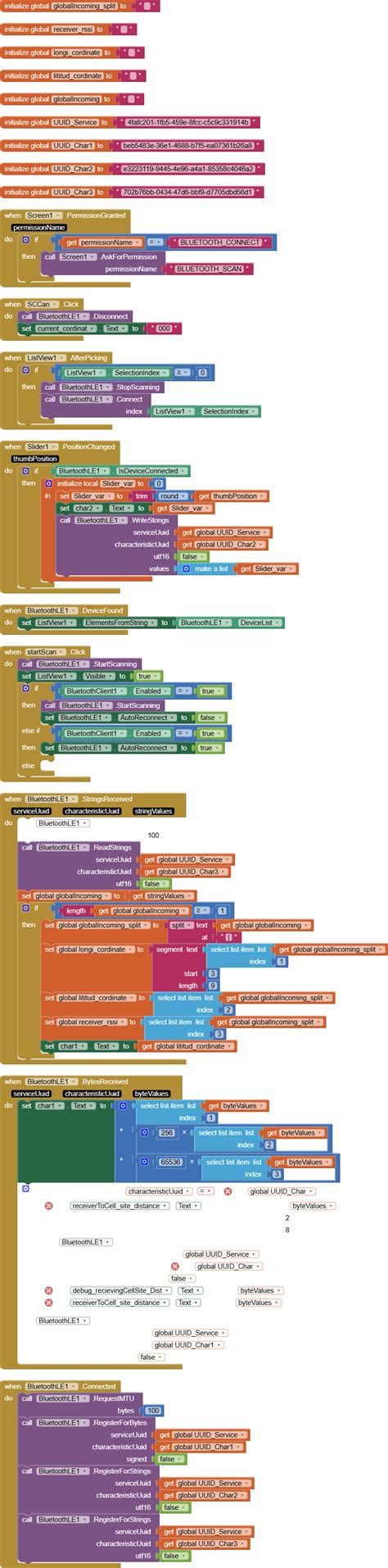 Writing And Receiving String Data With Different Characteristic Uuids