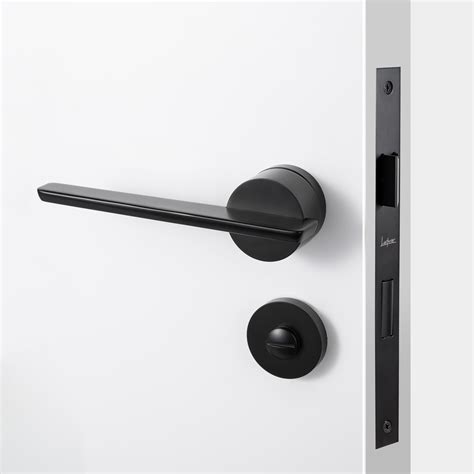 Bold Privacy Door Handle Matte Black Luxterior