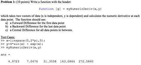 Solved Write A Function With The Header Function G