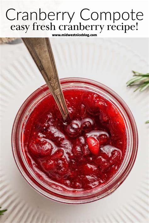10 Minute Fresh Cranberry Compote Midwest Nice