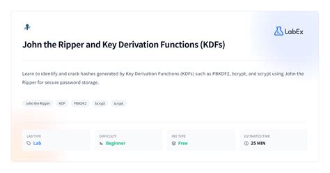 Crack Kdf Hashes With John The Ripper Labex