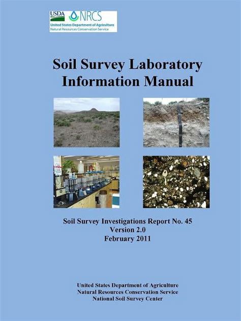 Soil Survey Laboratory Information Manual Soil Survey Investigations Report No 45 Version 2