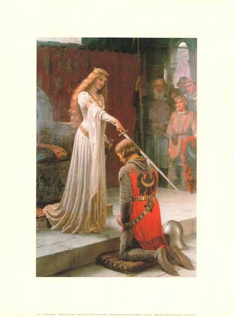 The Accolade 1901 By Edmund Blair Leighton 12 X 16 Art Print Artistica Fine Art