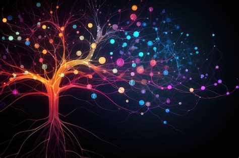 premium ai image abstract neural network maze pattern generative ai