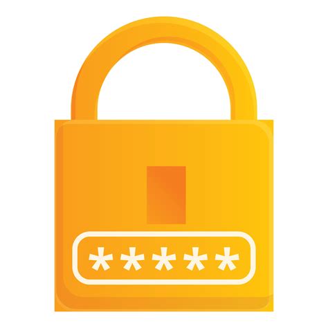 Padlock Password Recovery Icon Cartoon Style 14339541 Vector Art At