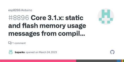 Core X Static And Flash Memory Usage Messages From Compiler Seem Corrupted Issue