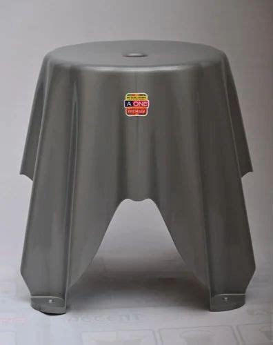 A One Grey Round Pp Plastic Stool At Rs 263 In Brajrajnagar Id