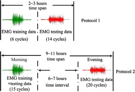 Two Protocols For Emg Data Collection Protocol 1 Emg Data Are