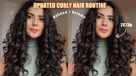 Updated Wavy Curly Hair Routine 2b 2c Curlyhair Hair Hairstyle