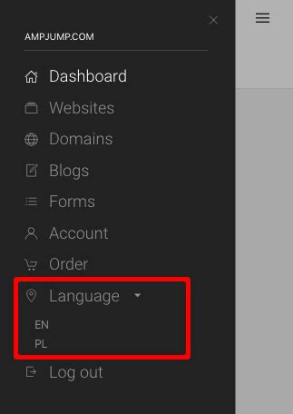 How To Change The Dashboard Language