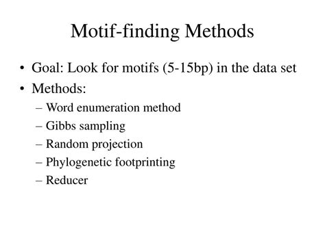 ppt motif finding powerpoint presentation free download id 4140557