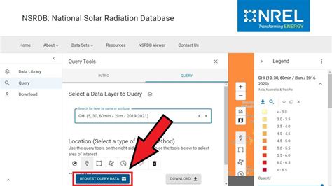 solar irradiance calculator with map footprint hero