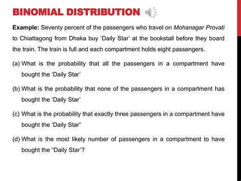 Biostatistics Week 6 Pptx Binominal Distribution Ppt