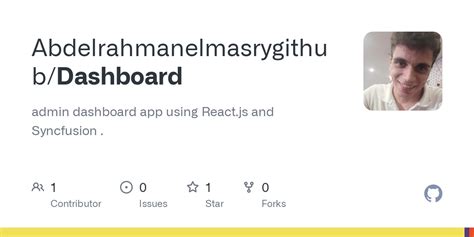Github Abdelrahmanelmasrygithubdashboard Admin Dashboard App Using