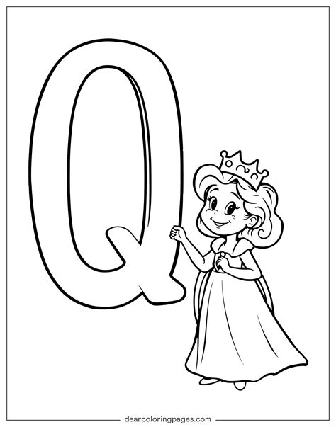 Dibujos Para Colorear De Letra Q 12 Diseños Gratuitos