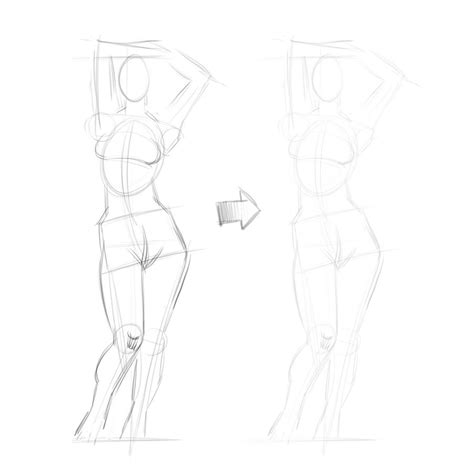 Как нарисовать женщину девушку Пошаговая инструкция