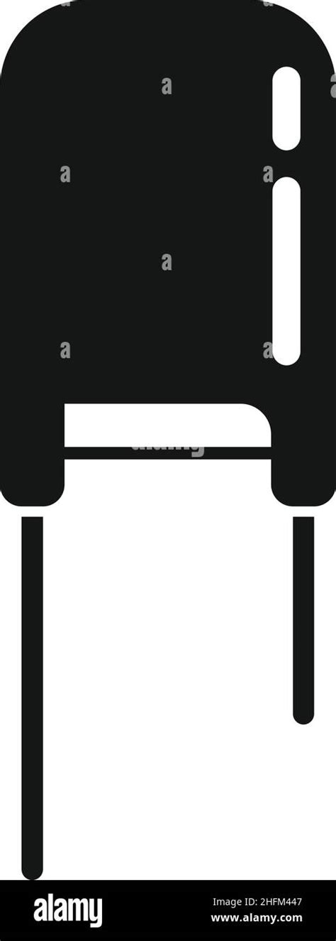 Microchip Capacitor Icon Simple Vector Electric Component Circuit