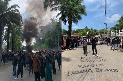 Mahasiswa Unimal Demo Rektor Terkait Kasus Pelecehan Seksual