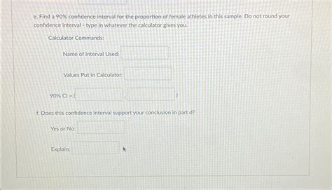 Solved E Find A 90 Confidence Interval For The Chegg Com