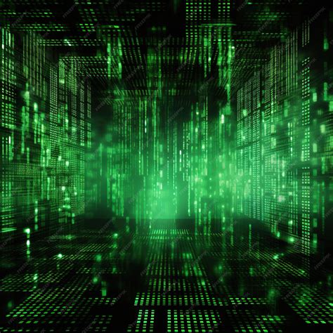 Premium Ai Image Digital Binary Code Background
