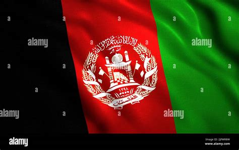 Tricolor Flag Of Afghanistanmotion A Bright Canvas A National Symbol