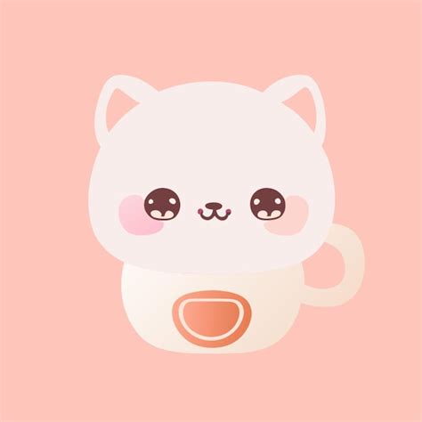 Premium Vector Coffee Cute Vector Illustration Kawaii