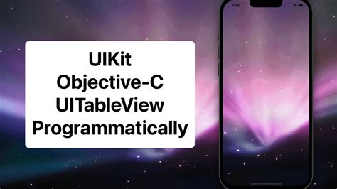 UIKit Objective C UITableView Programmatic Custom Class Tutorial Quartz YouTube