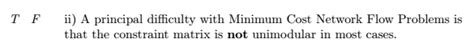 Solved A Principal Difficulty With Minimum Cost Network Flow