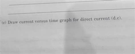 C Draw Current Versus Time Graph For Direct Current D C Filo