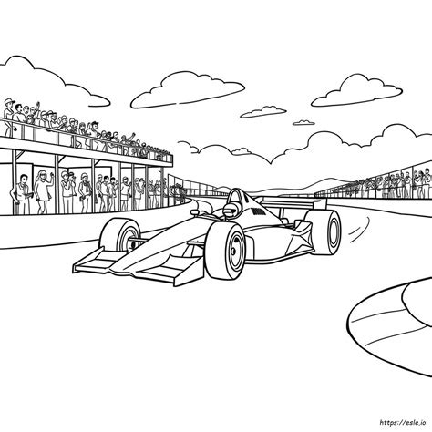 Macchina Da Corsa Indy 500 Disegni Da Colorare