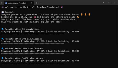 Github Franckfermanmonty Hall Problem Simulator 🚪 A Go Powered
