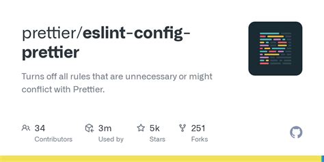 GitHub Prettier Eslint Config Prettier Turns Off All Rules That Are Unnecessary Or Might