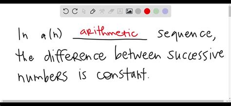 Solvedin An Sequence The Difference Between Successive Terms Is A