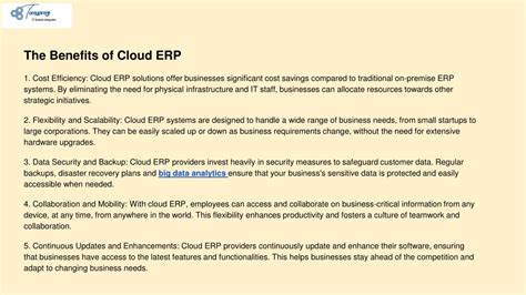 PPT Cloud ERP Vs SaaS Choosing The Right Solution PowerPoint