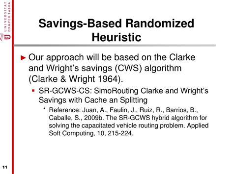 Ppt A Savings Based Randomized Heuristic For The Heterogeneous Fleet Multitrip Vrp Powerpoint