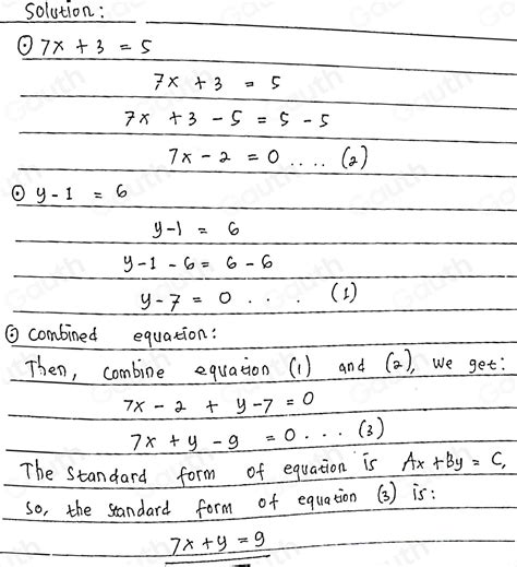 Solved 6 Set Both Given Equations Equal To Zero Then Combine Them