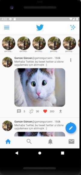 GitHub Gamzegurcan Flutter TwitterUiClone